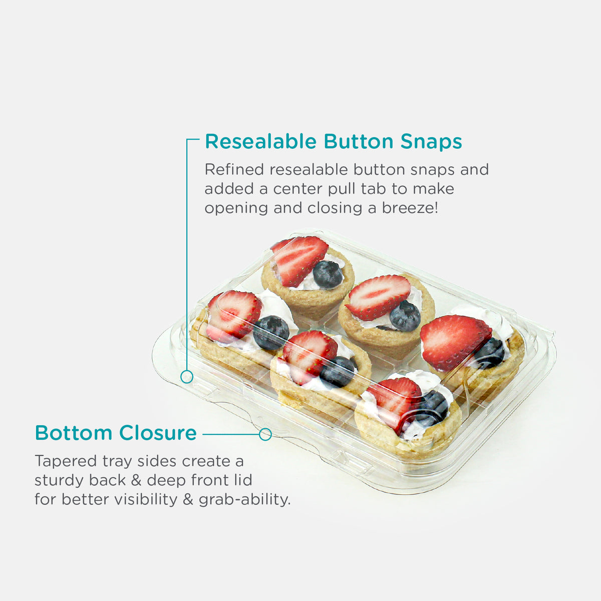 6-Pack Macaron and Treat Package | Plant-based Bakery Containers